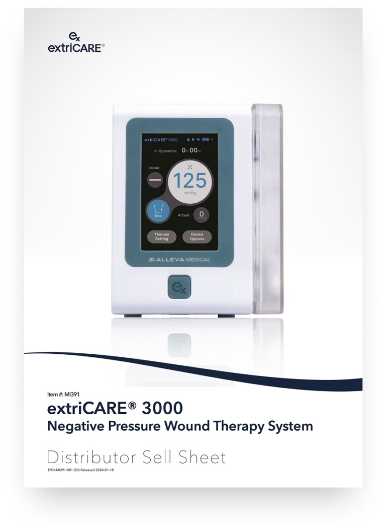 extriCARE 3000 - Negative Pressure Wound Therapy Systems -Extricare