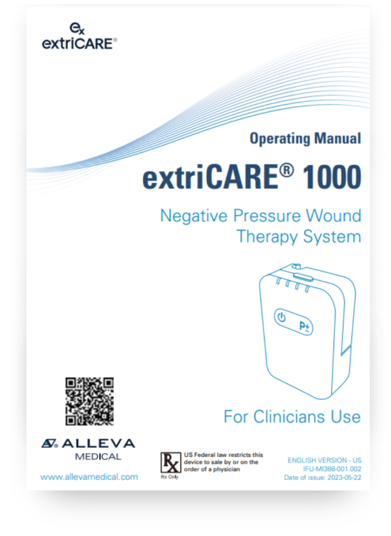 extriCARE 1000 - Negative Pressure Wound Therapy Systems -Extricare